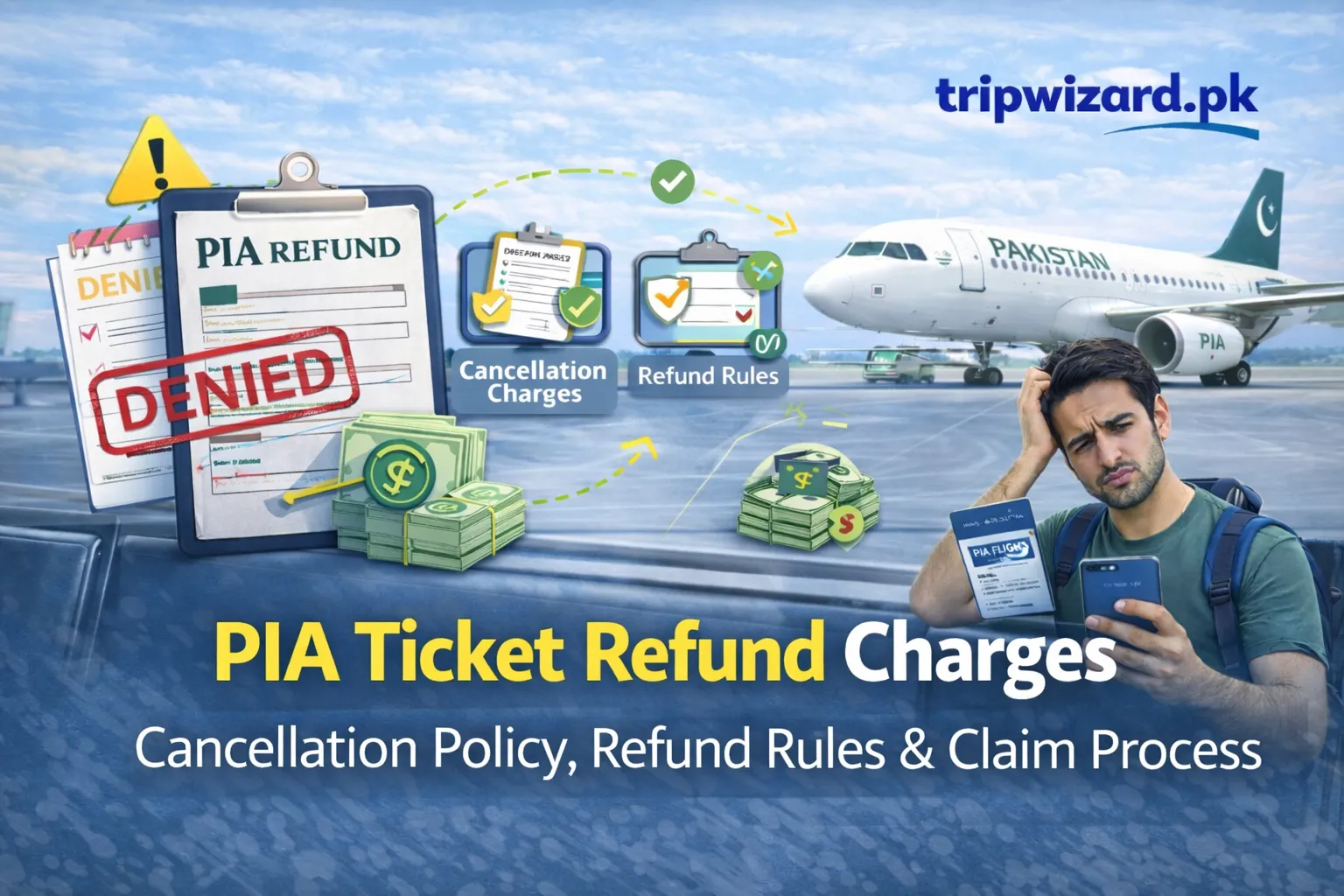 PIA Ticket Refund Charges Cancellation & Refund Policy Guide